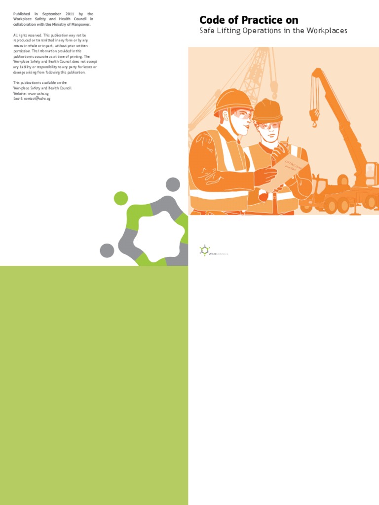 Safe Lifting Operations Code of Practice | PDF | Crane (Machine) | Risk