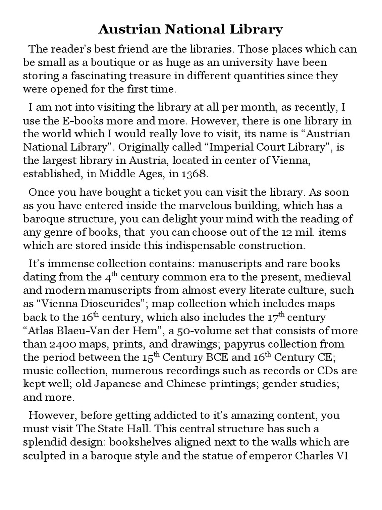 Explore the Austrian National Library | PDF