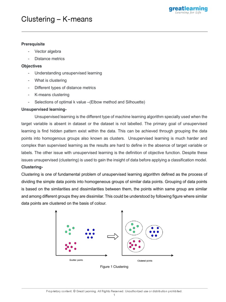 Kmeans Clustering | PDF | Cluster Analysis | Distance