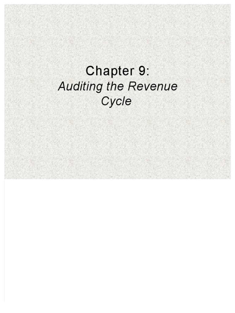 Revenue Cycle Auditing Procedures | PDF | Receipt | Audit