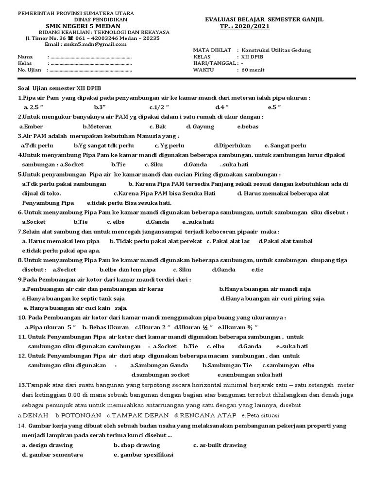 Soal Kug Xii Dpib | PDF