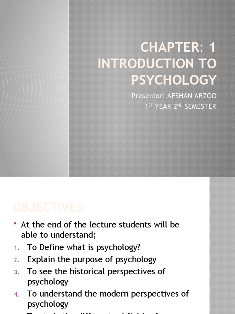 Introduction to Psychology Overview | PDF | Psychology | Psychoanalysis