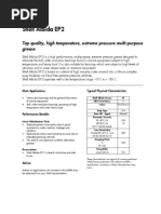 Shell Alvania Grease S2 Data Sheet | PDF | Materials