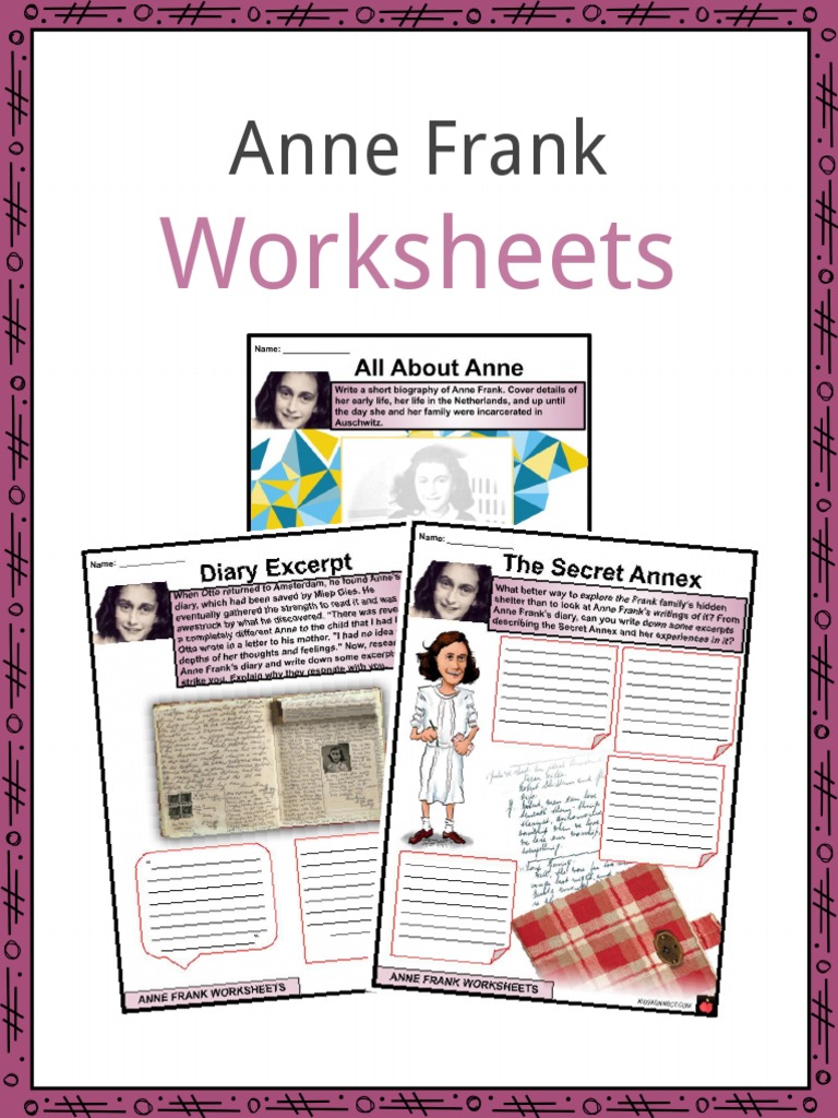 Sample Anne Frank Worksheets 1 | PDF | Anne Frank | The Holocaust