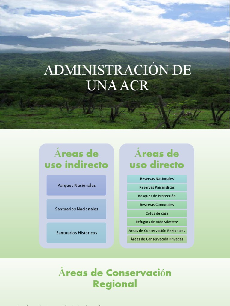 Administración de Una Acr | PDF | Los bosques | Sustentabilidad