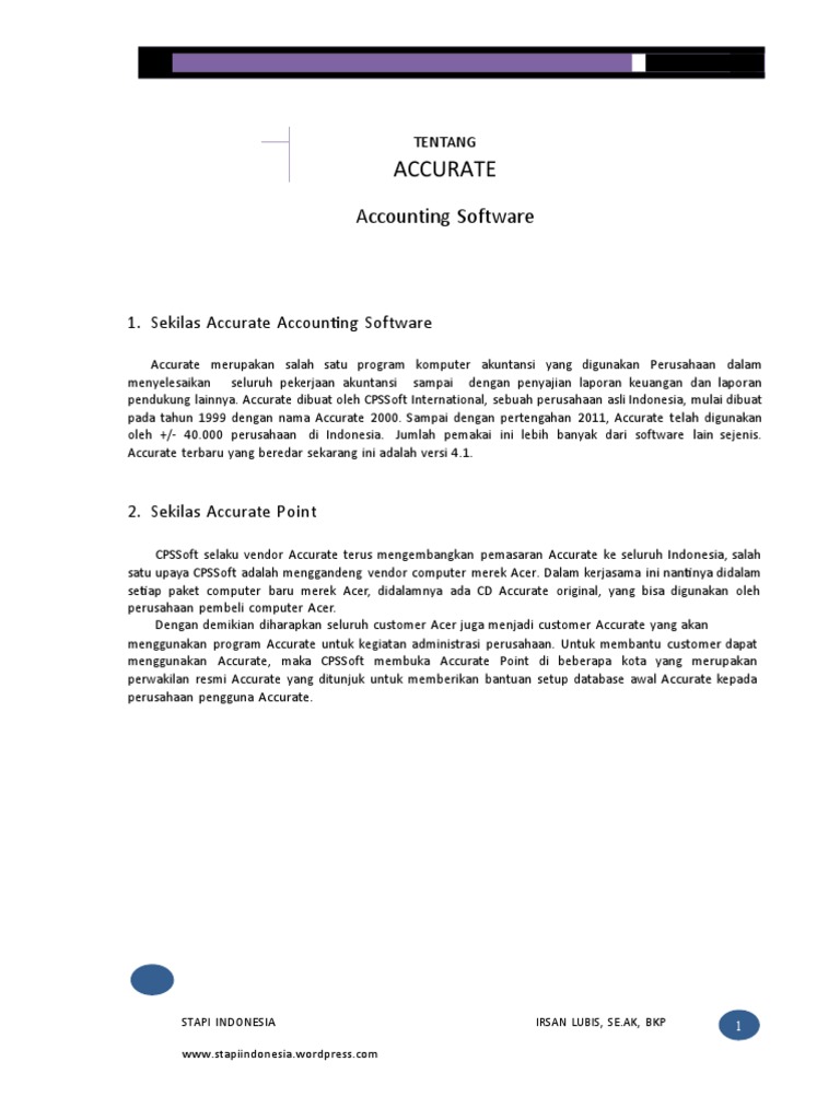 Materi 2 - Accurate 2 | PDF