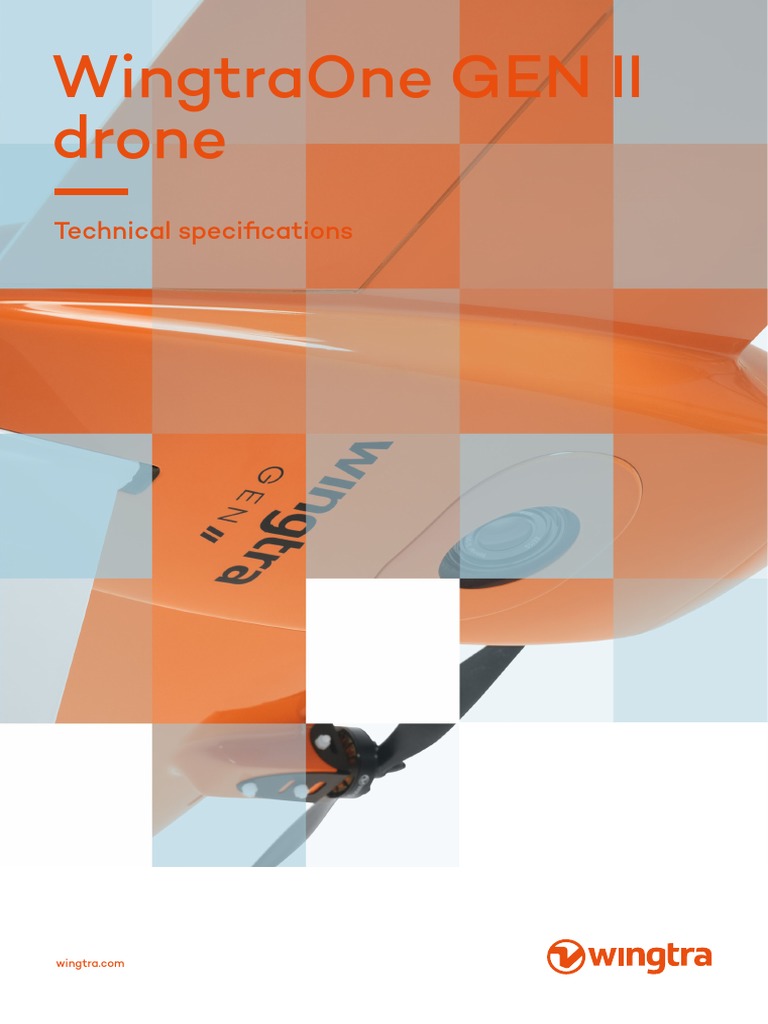 WingtraOne GEN II Drone Specifications | PDF | Rechargeable Battery ...