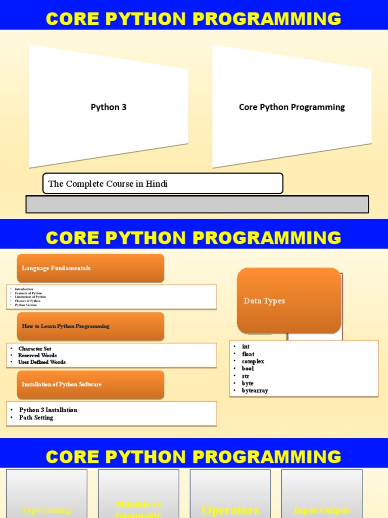 Python 3 Python 3 Core Python Programming Core Python Programming Pdf Python Programming