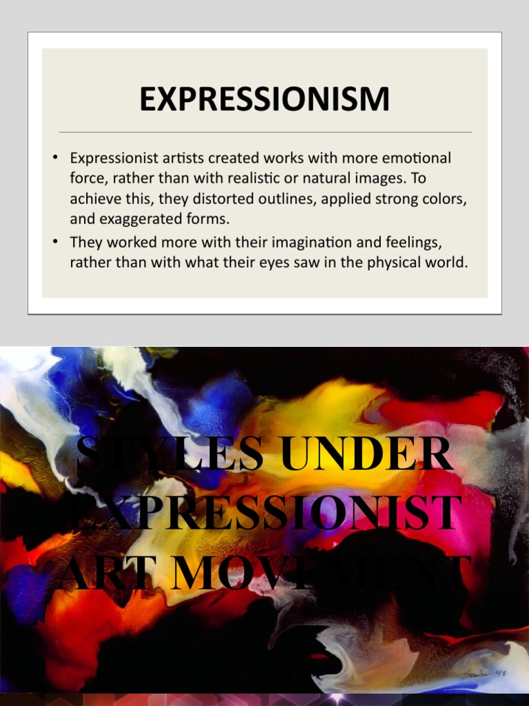 STYLES OF EXPRESSIONISM Edited | PDF | Surrealism | Expressionism