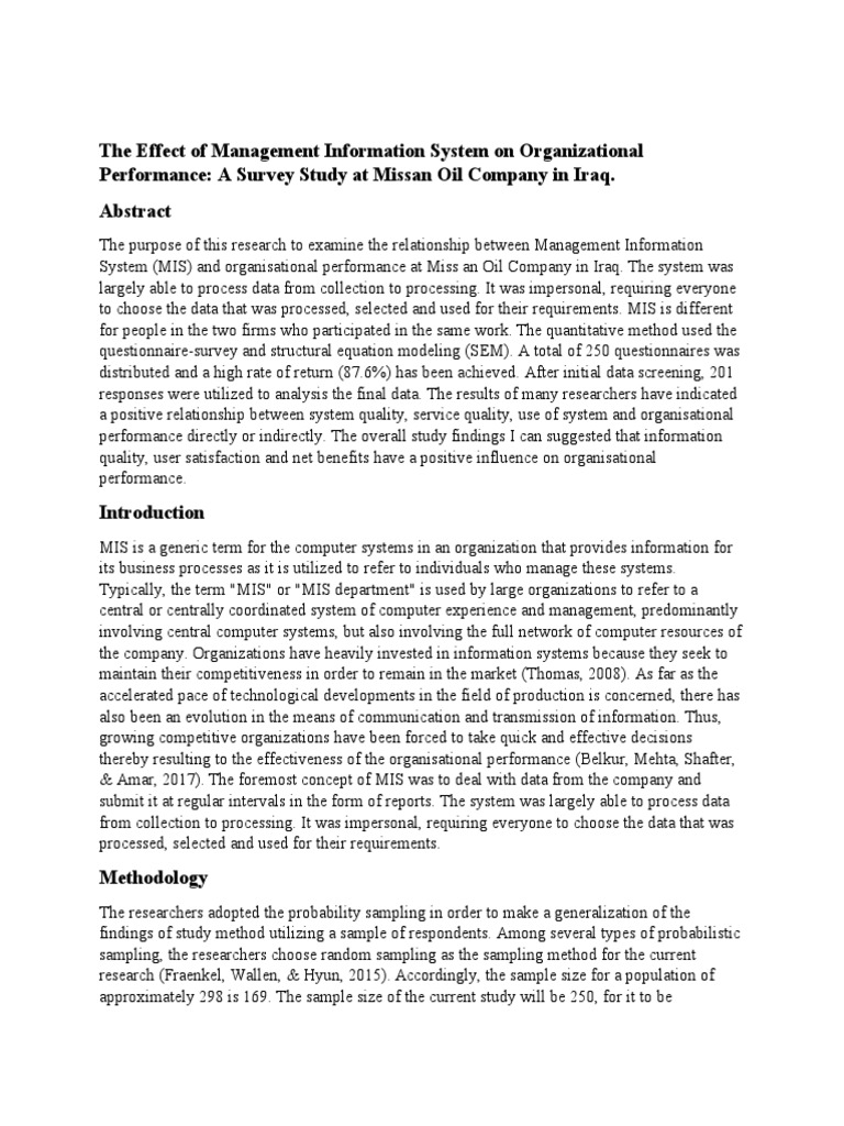 Bobi Mis Revirew Oil Iraq | PDF | Management Information System | System