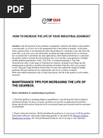 Gearbox Inspection Techniques and Checklist | PDF | Gear | Bearing ...