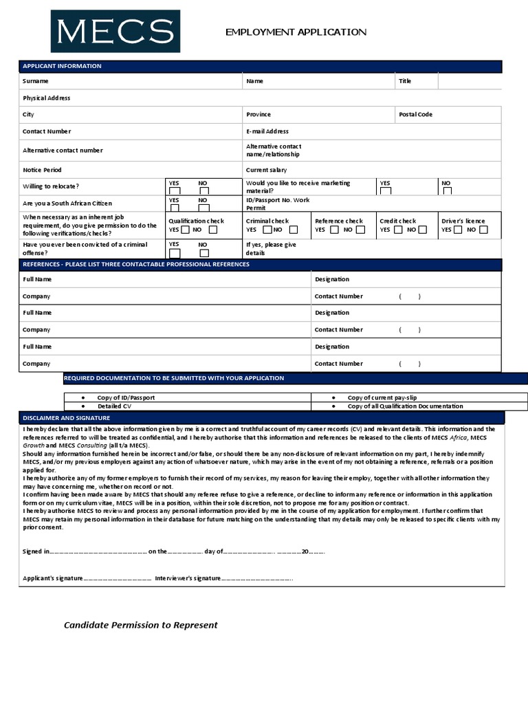 MECS Application and Consent Forms | PDF | Government | Justice