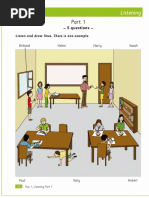 Cambridge Movers Speaking Guide | PDF | Lunch | Classroom