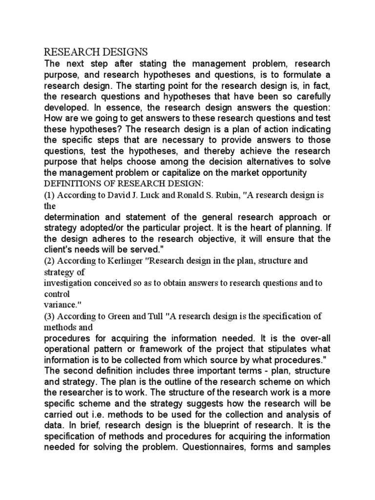 Understanding Research Design Essentials | PDF
