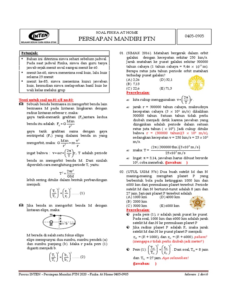 Soal Fisika 0405-0905 | PDF