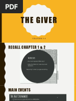 Chapter 4 Summary of The Giver | PDF