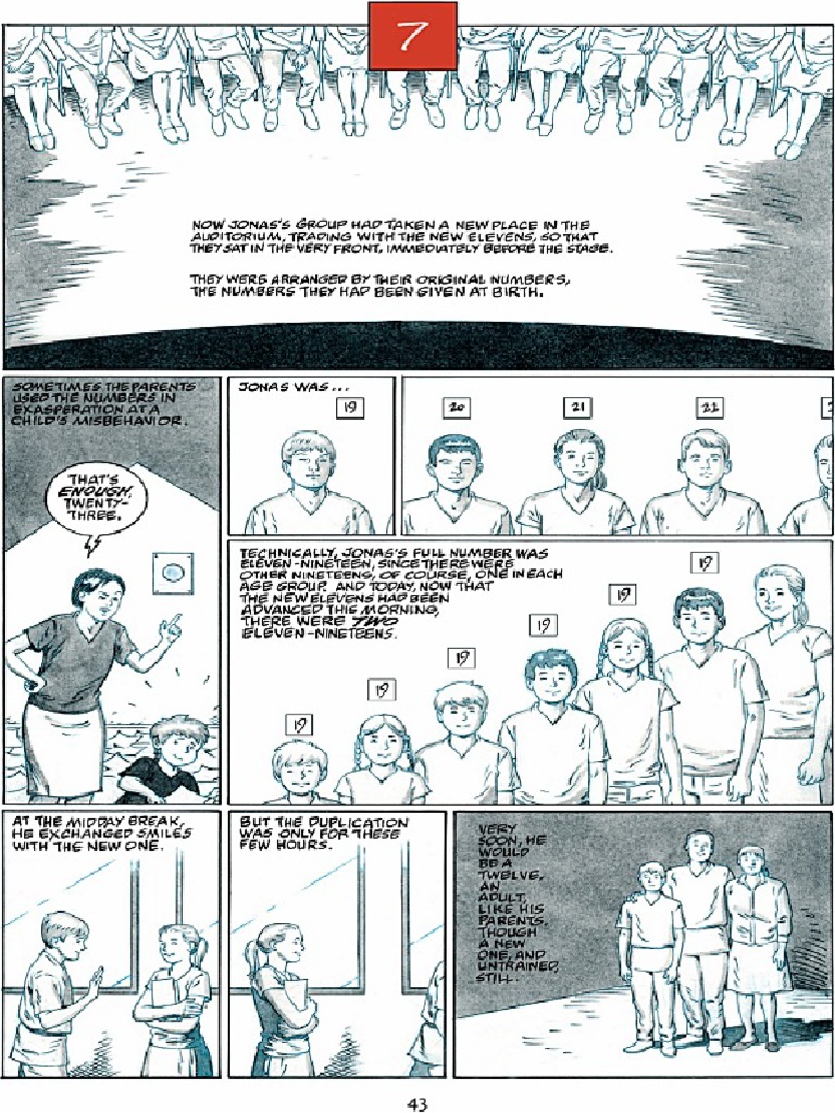 The Giver by Lois Lowry (Graphic Novel) Chapter 7-8 | PDF