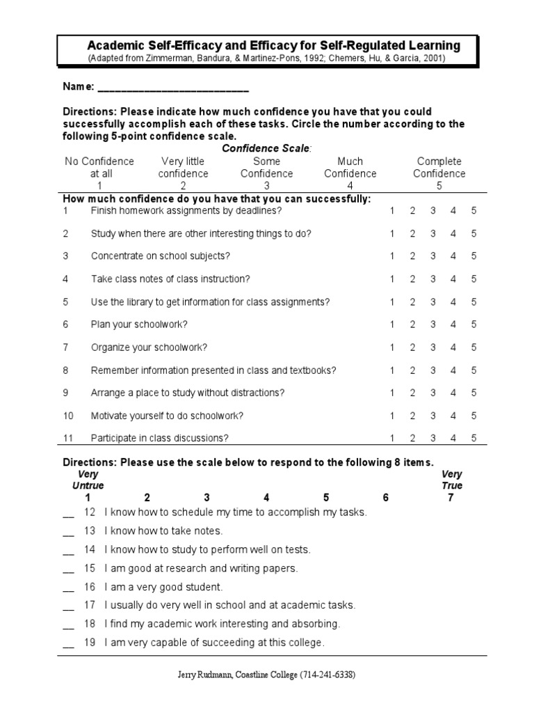 Self Regulation Assesment | PDF | Human Nature | Social Psychology