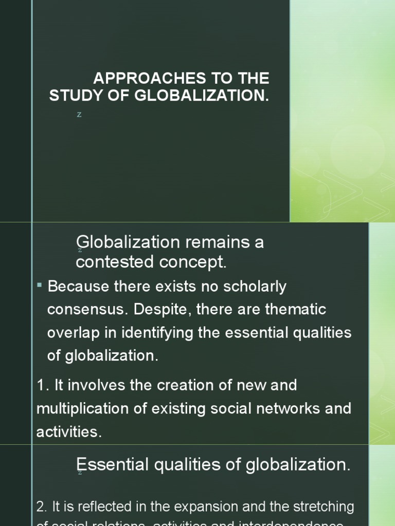 Key Concepts in Globalization Studies | PDF