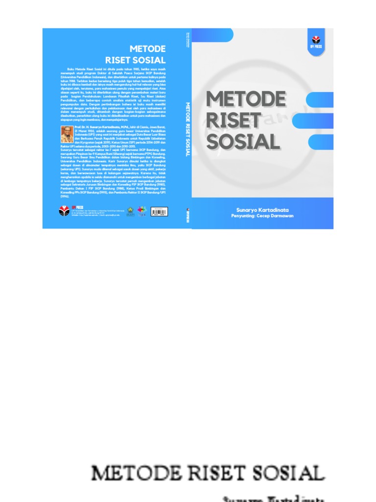 Buku Metode Riset Sosial (Prof. Sunaryo Kartadinata) | PDF