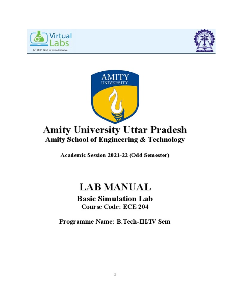 Lab Manual | PDF | Matrix (Mathematics) | Matlab