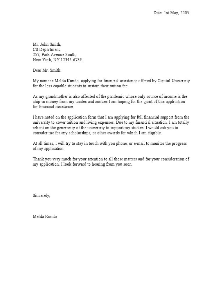 Application Letter | PDF