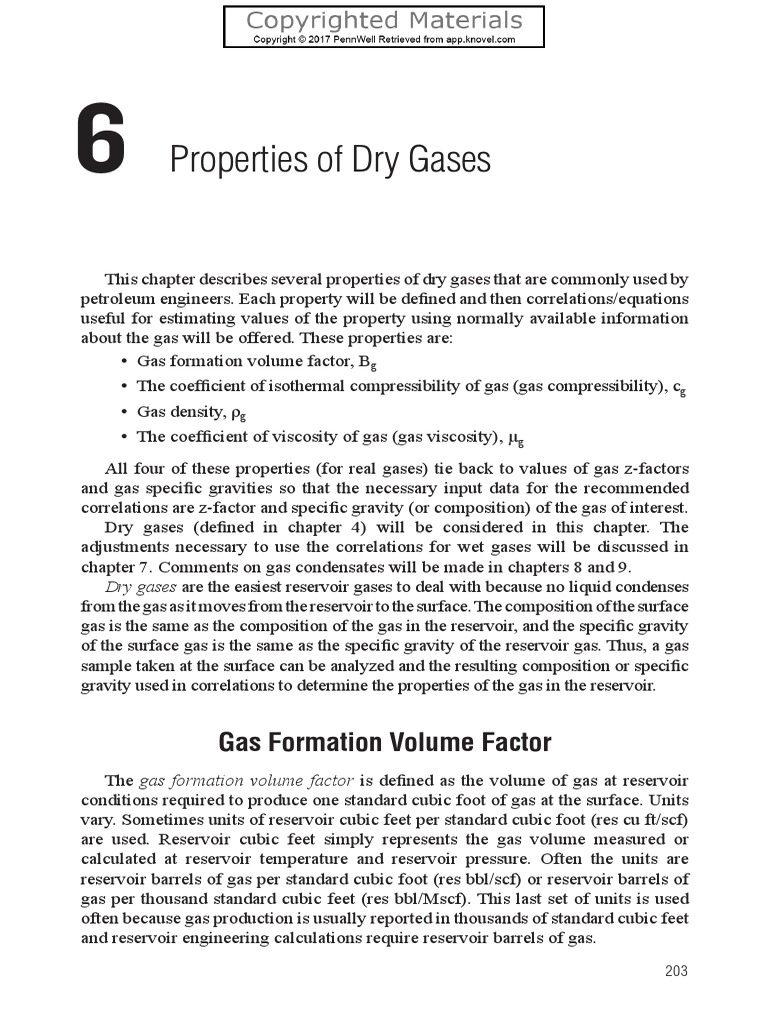 Properties of Dry Gases | PDF | Gases | Viscosity