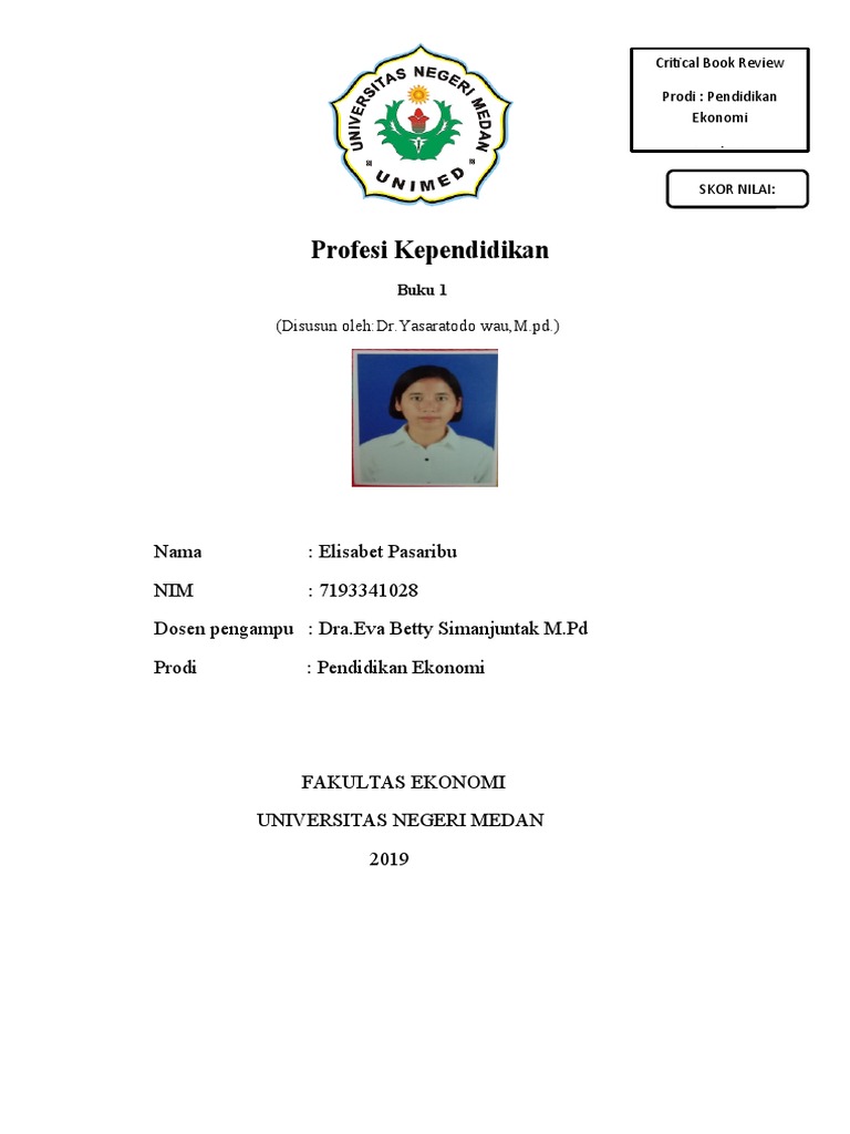 CBR Elisabet Pasaribu Profesi Pendidikan | PDF