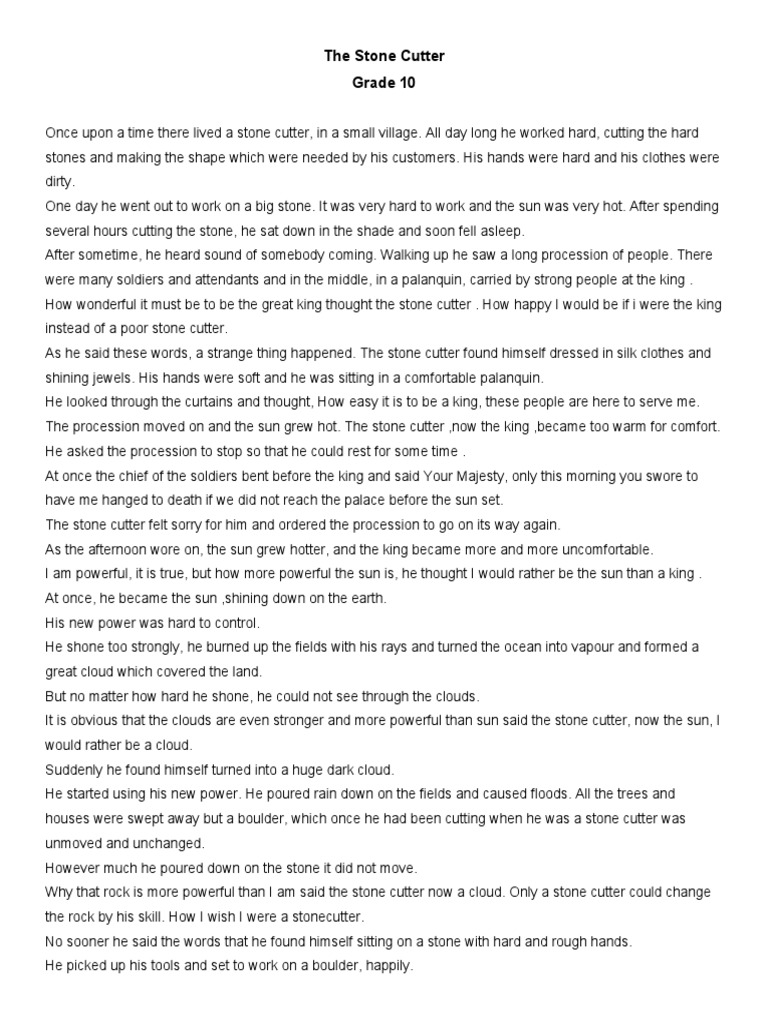 Storytelling-Grade 10 | PDF | Travel | Science & Mathematics