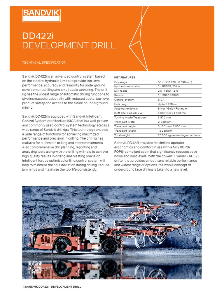 Dd422i Specification Sheet English | PDF | Truck | Drill