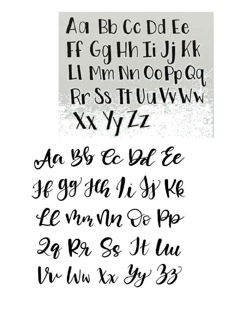 Alfabeto Lettering | PDF