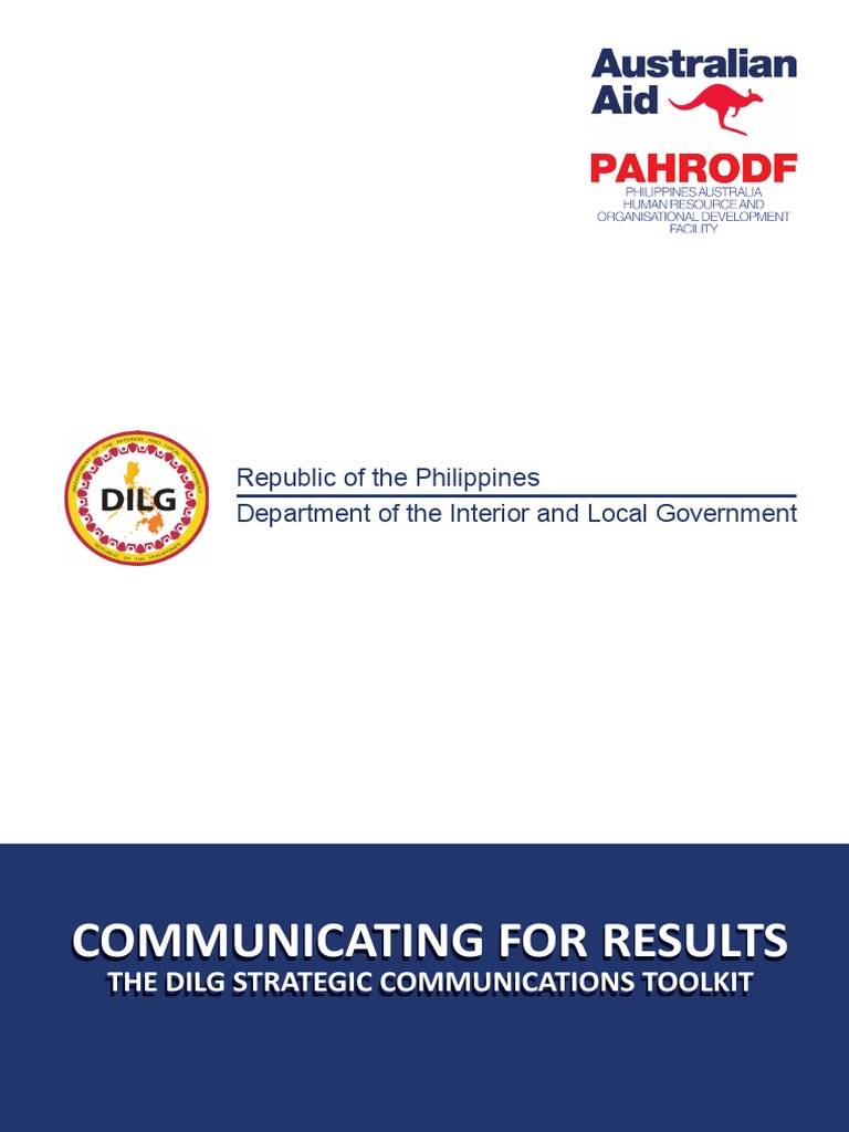 DILG - Strategic Communication Toolkit | PDF | Strategic Communication ...