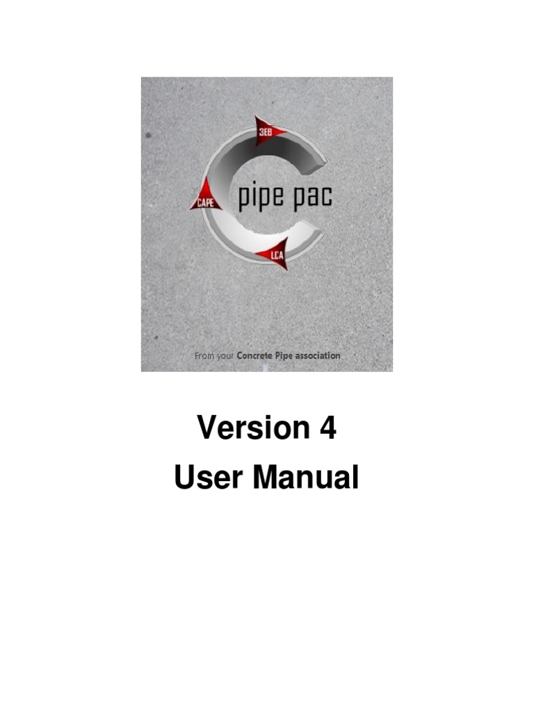 PipePac Manual | PDF | Pipe (Fluid Conveyance) | Tunnel