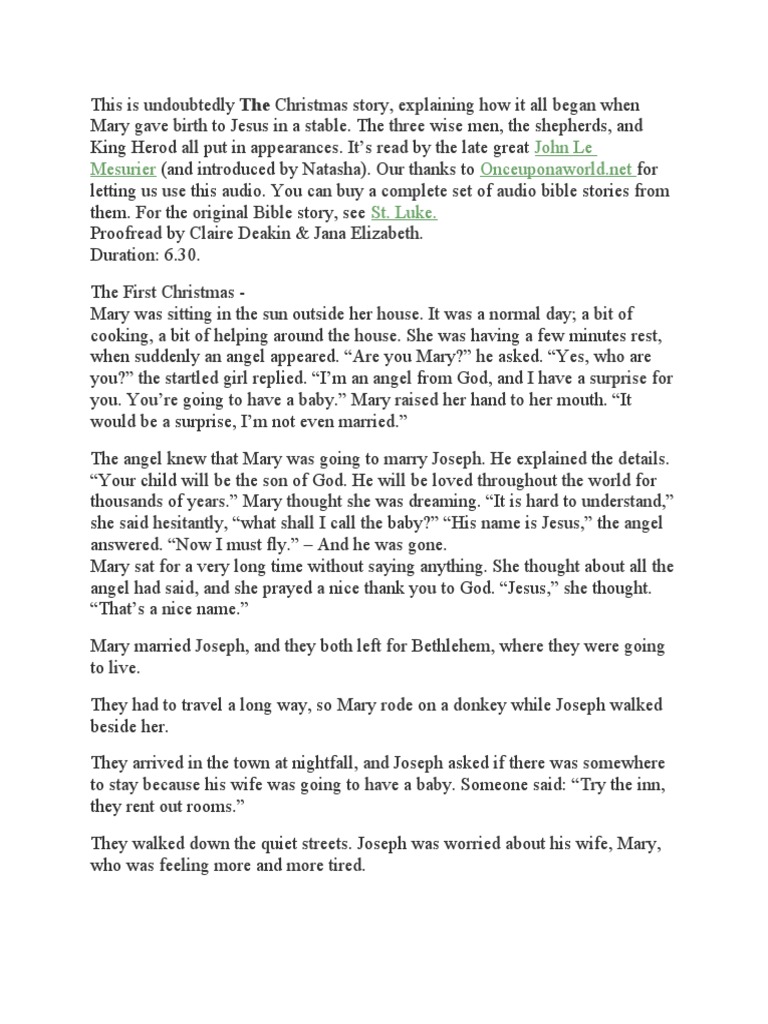 The First Christmas | PDF | Biblical Magi | Mary, Mother Of Jesus