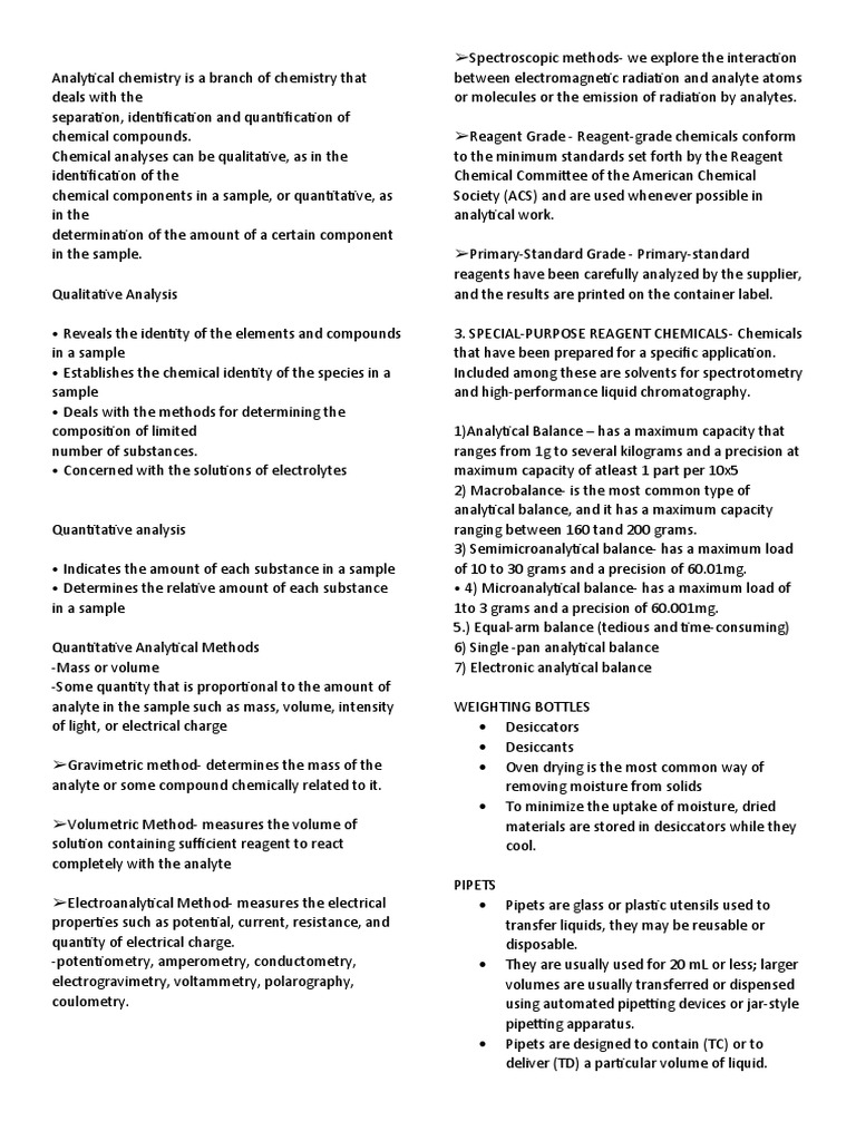 ANACHEM | PDF | Analytical Chemistry | Personal Protective Equipment