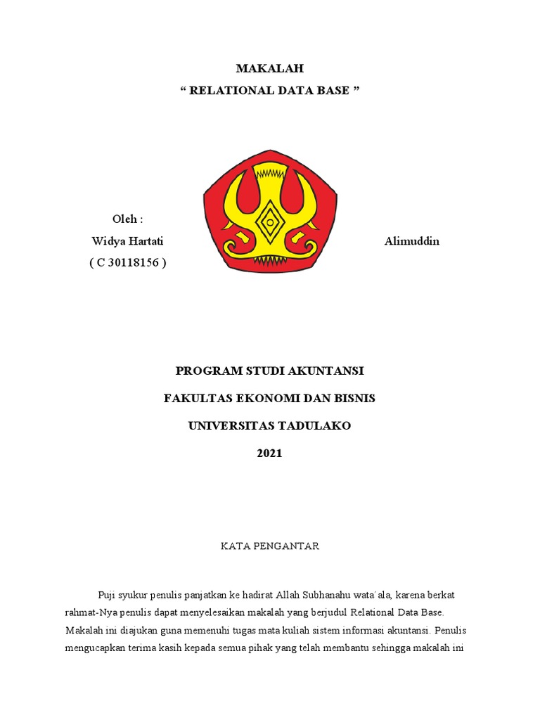 Makalah Relational Data Base | PDF
