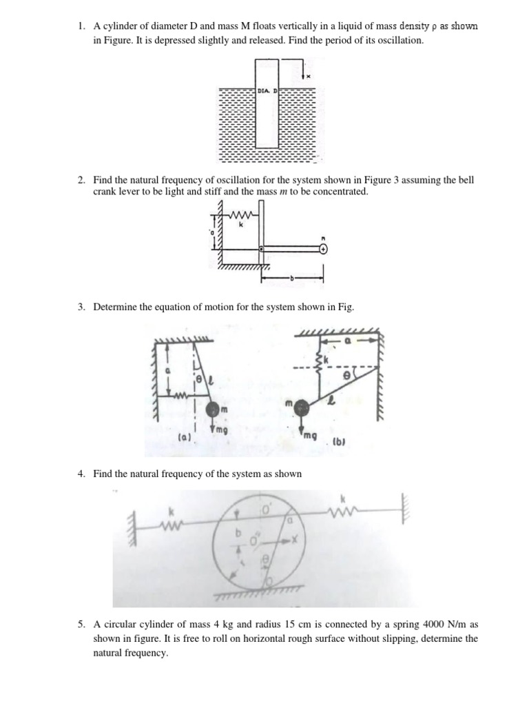 Vibration Assignment | PDF | Teaching Methods & Materials | Home & Garden