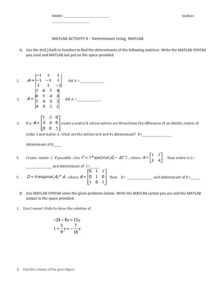 Matlab Activity 4-1 | PDF Matlab Activity 4-1 | PDF