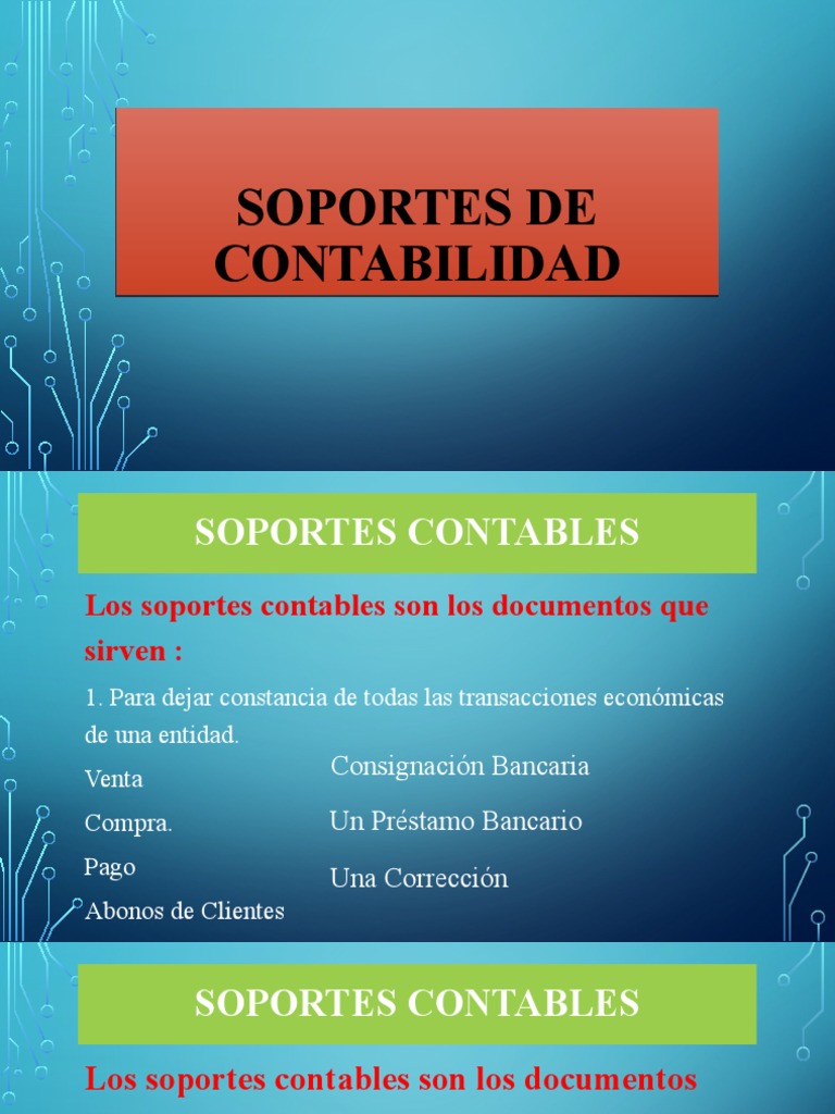 Introduccion Soportes Contables | PDF | Finanzas y dinero