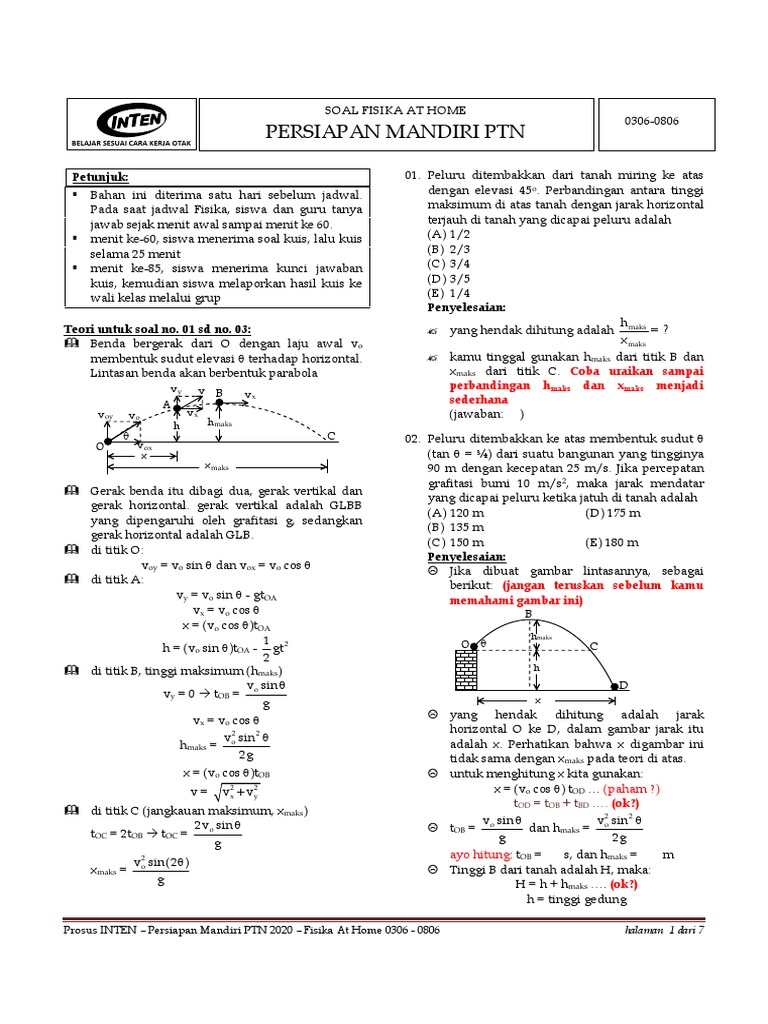Soal Fisika 0306-0806 | PDF
