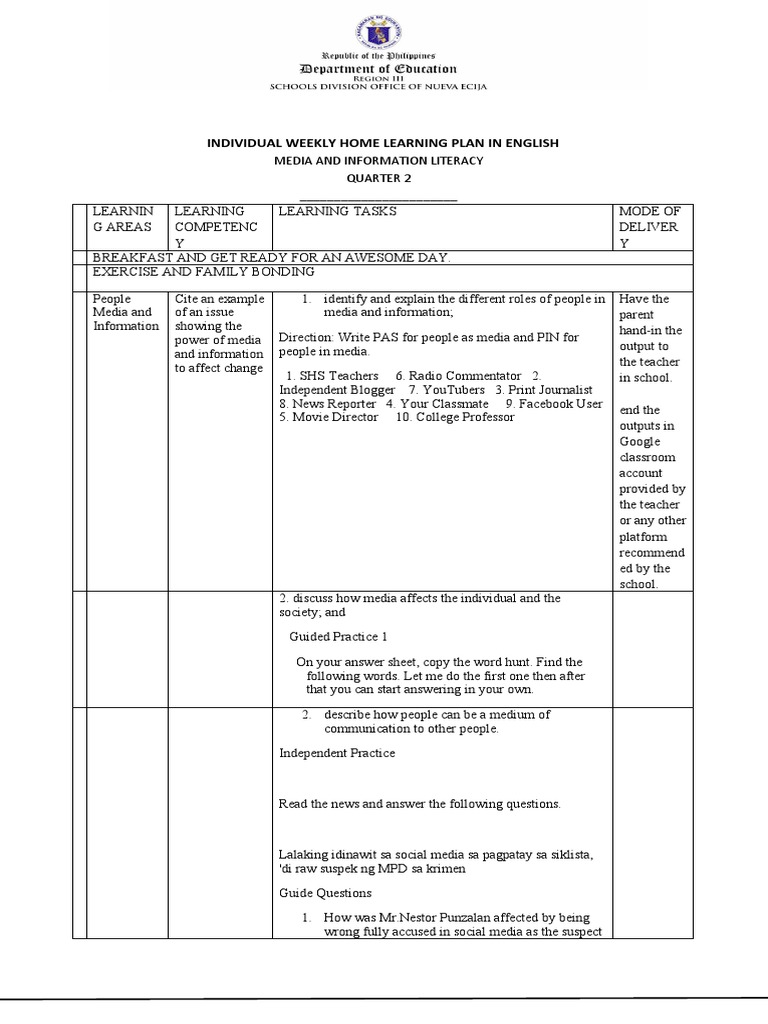 Media Literacy for Students | PDF | Social Media | Popular Culture ...