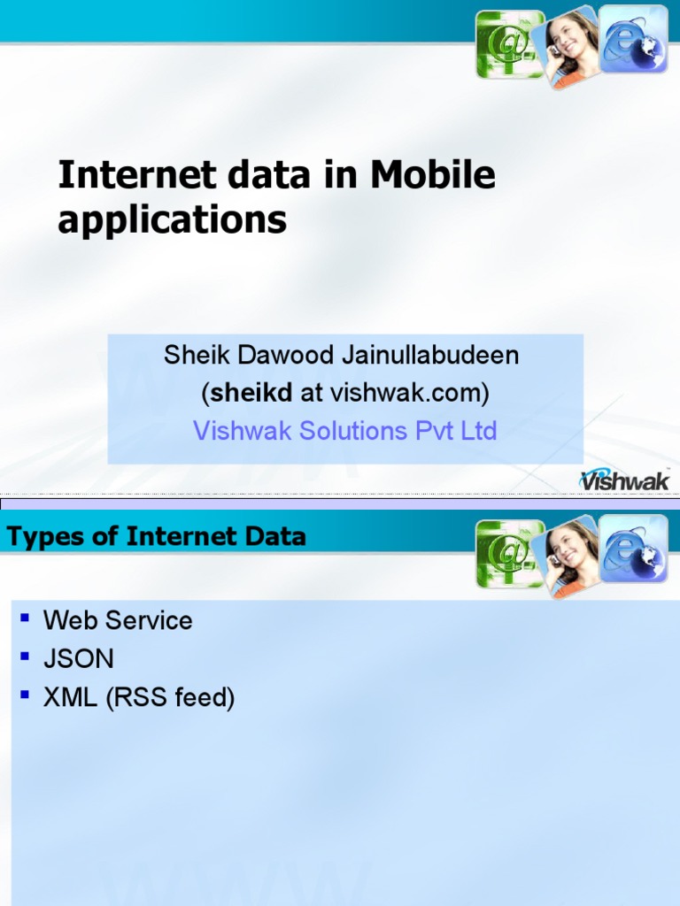 Internet Data in Mobile Applications | PDF | Json | Web Service