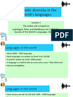 Taa Language | PDF | Phonology | Phonetics