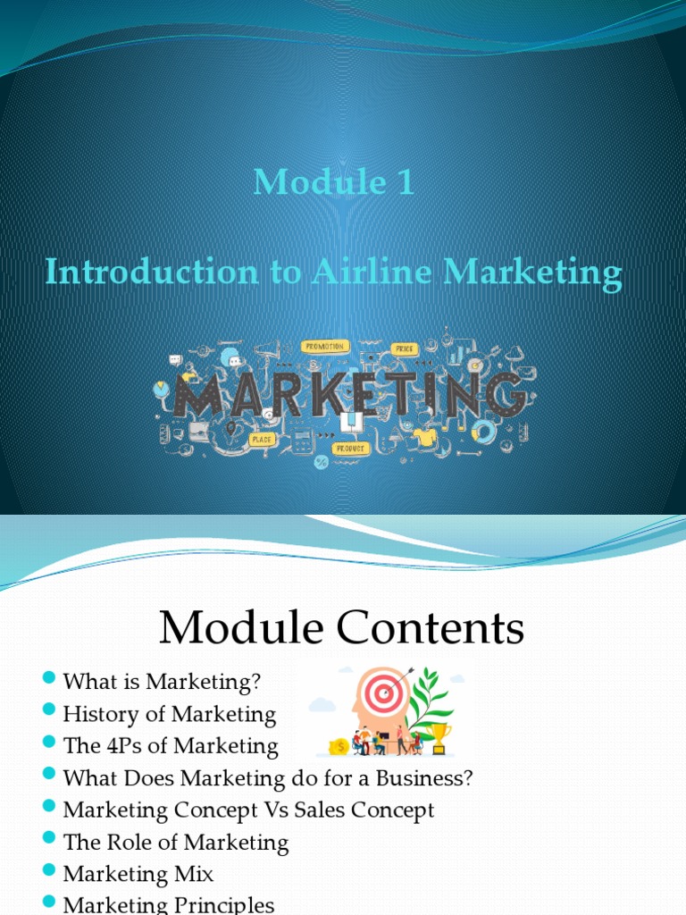 Module 1 - Introduction To Airline Marketing | PDF | Marketing | Sales