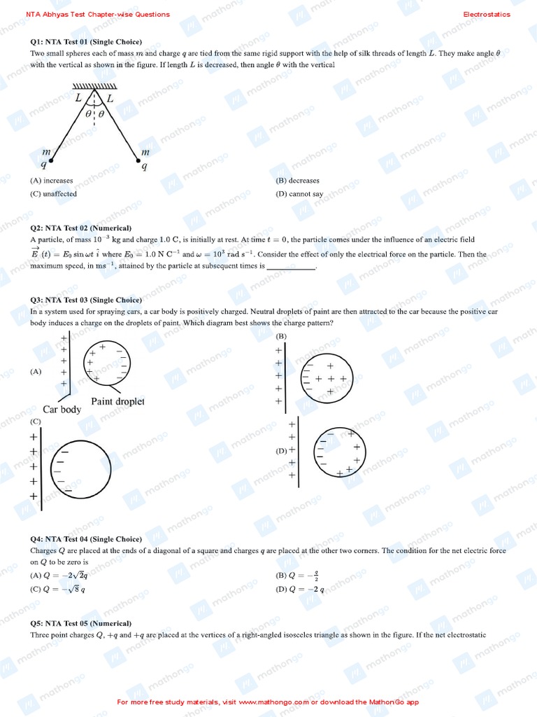 17 Electrostatic | PDF | Electrostatics | Electromagnetism