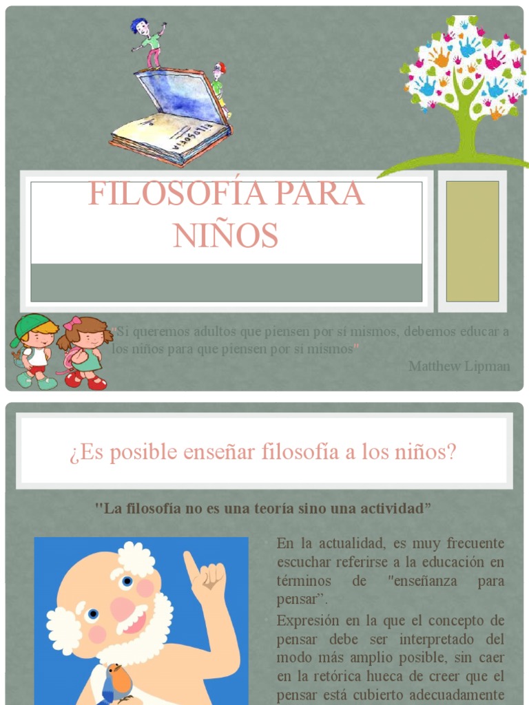 Filosofia para Ninos | PDF | Aprendizaje | Plan de estudios