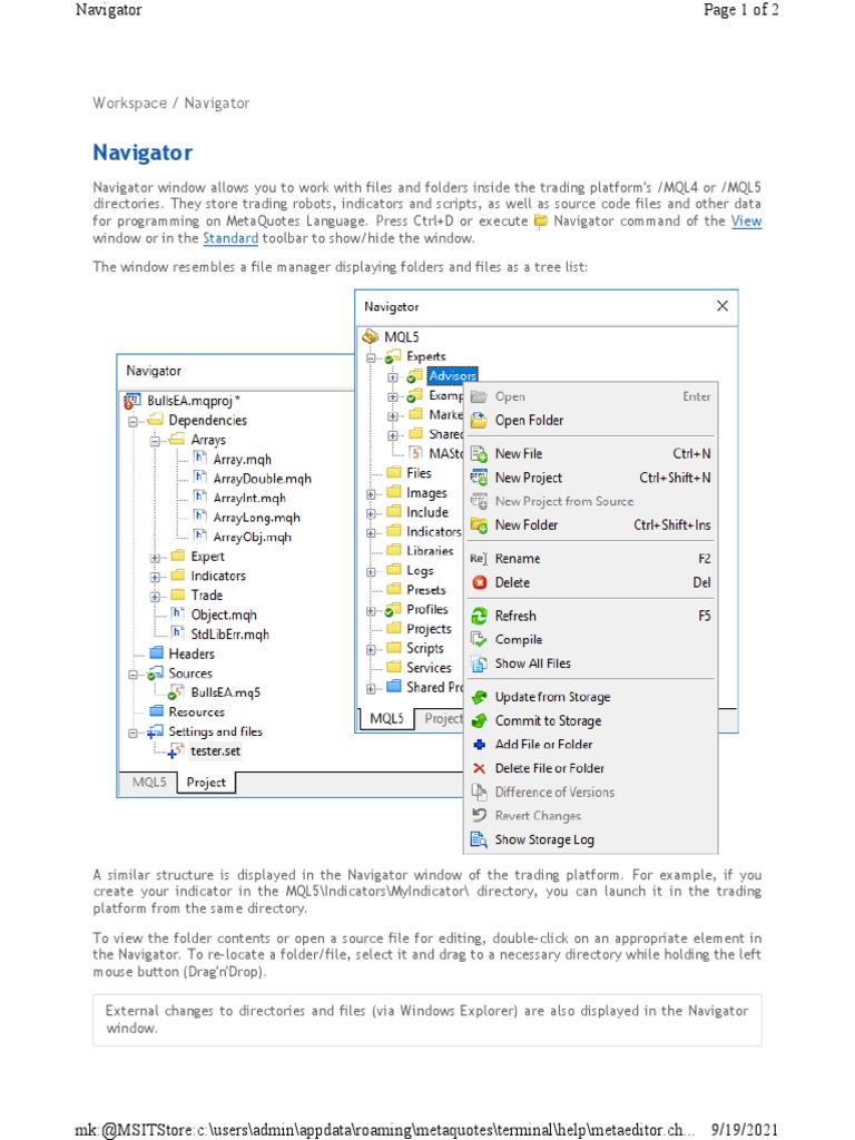 Meta Trade 5 Help | PDF | Computer File | Operating System Technology