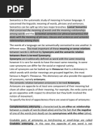 Sense Relations Ii | PDF | Semantics | Lexical Semantics