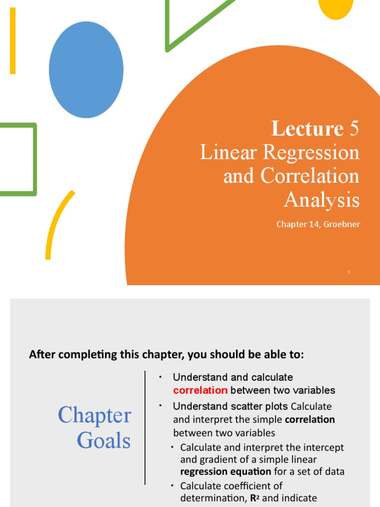 Linear Regression and Correlation Analysis | PDF | Correlation And ...