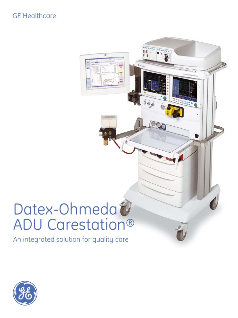 Datex Ohmeda Anesthesia Machine | PDF | Monitoring (Medicine) | Breathing